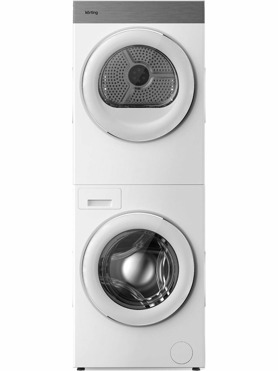 Стиральная машина с сушкой KORTING KWD 601296, 10/10 кг, 14 программ, 1200 об/мин, тепловой насос, белая