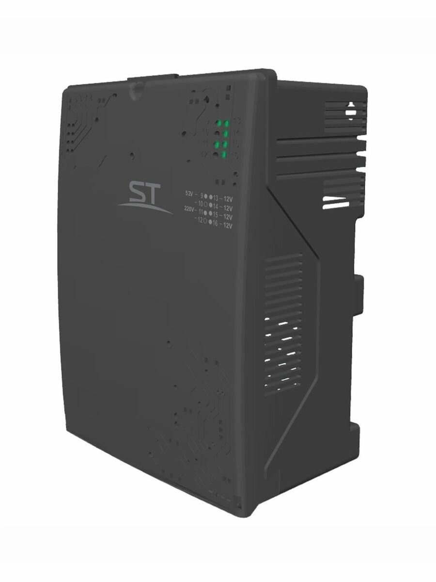 Блок бесперебойного питания ST-ББП-71/52-2 POE черный