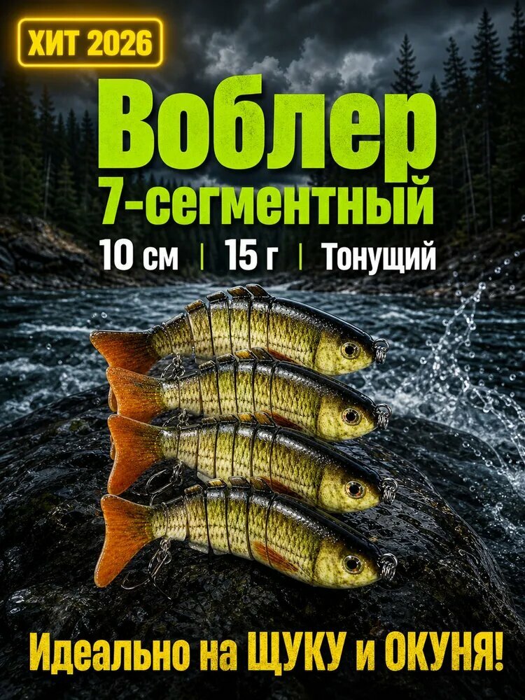 Воблер для рыбалки Свимбейт на щуку, голавля, окуня
