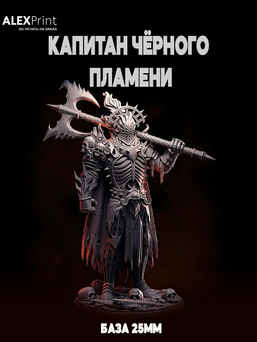 Капитан Черного Пламени / Миниатюра Dnd