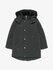 Пальто Hooded padded coat, размер 158-164, серый