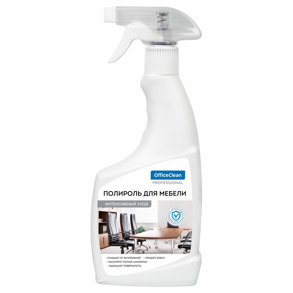 Полироль для мебели OfficeClean, спрей, 500мл (298172)