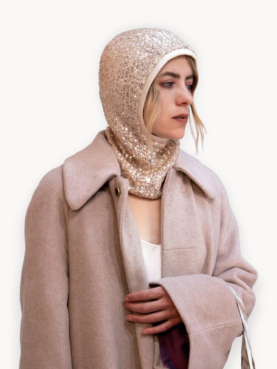 Капор  с пайетками "Sorochka" для женщин