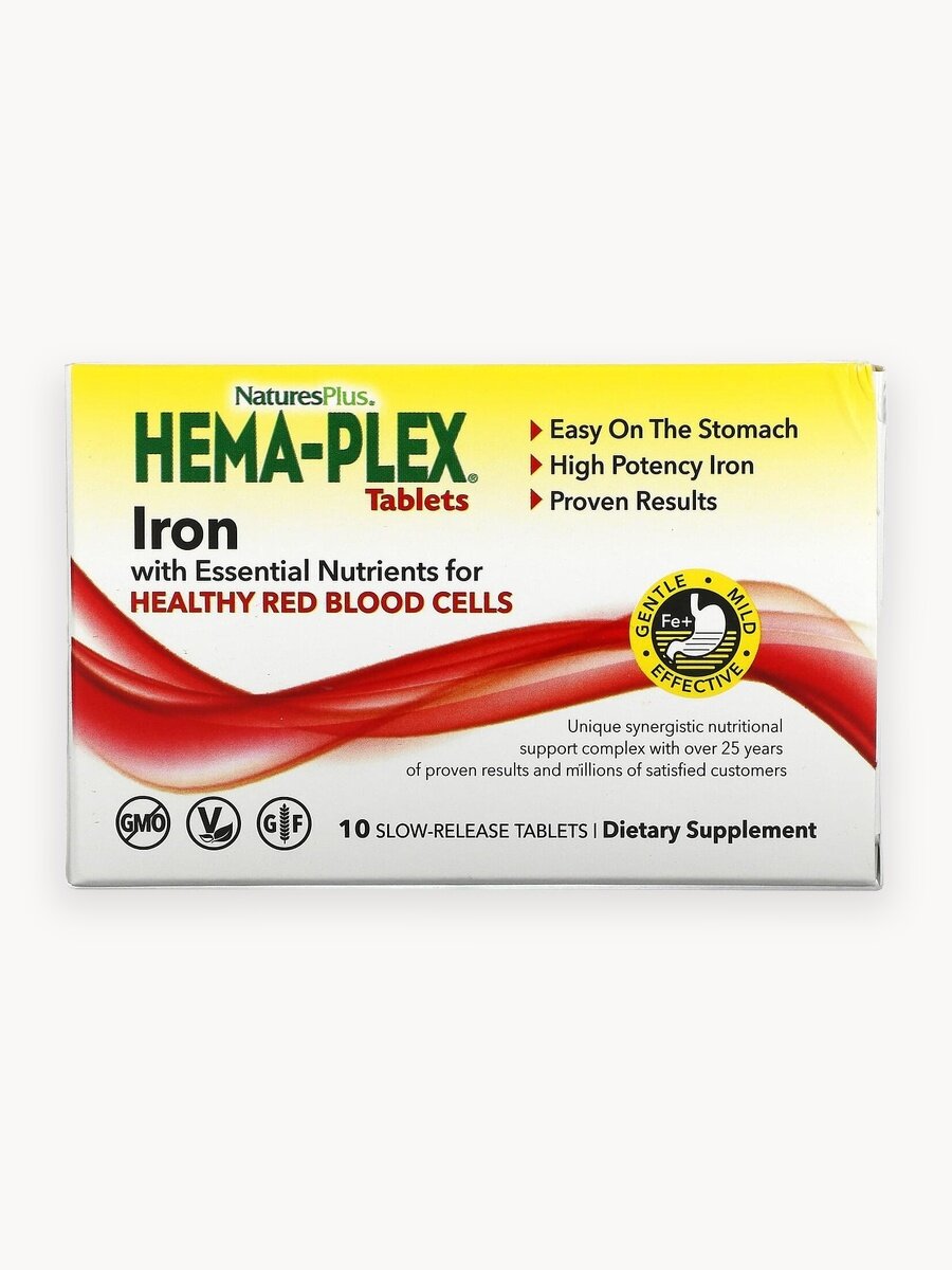 Hema-Plex (Хелатное железо), 10 таблеток