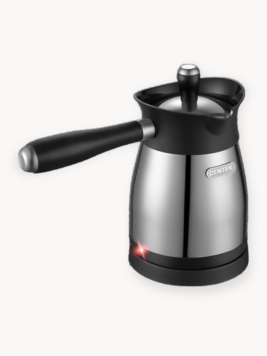 Турка электрическая CENTEK CT-1080 SS серебристый/черный