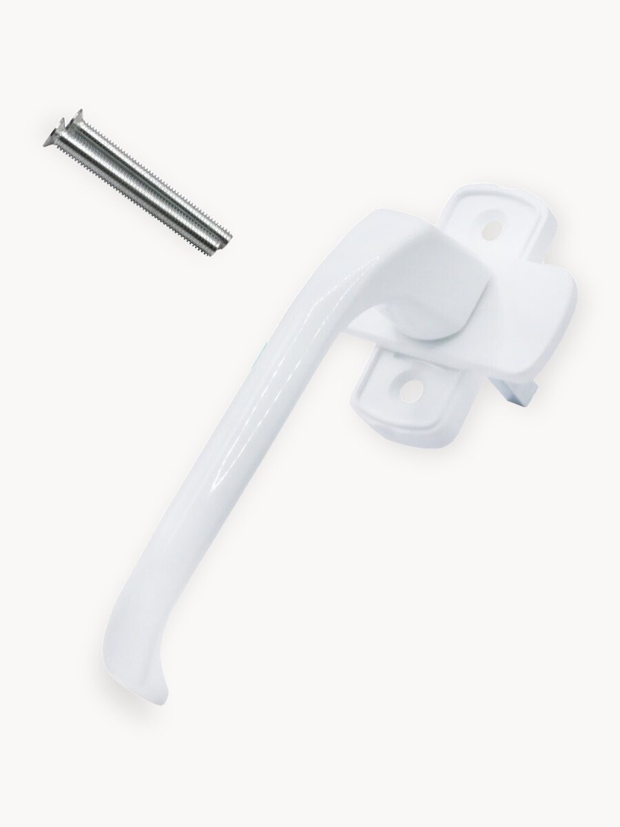 Ручка для пластиковых окон и балконных дверей Boomshakalaka, штифт 35мм, цвет белый