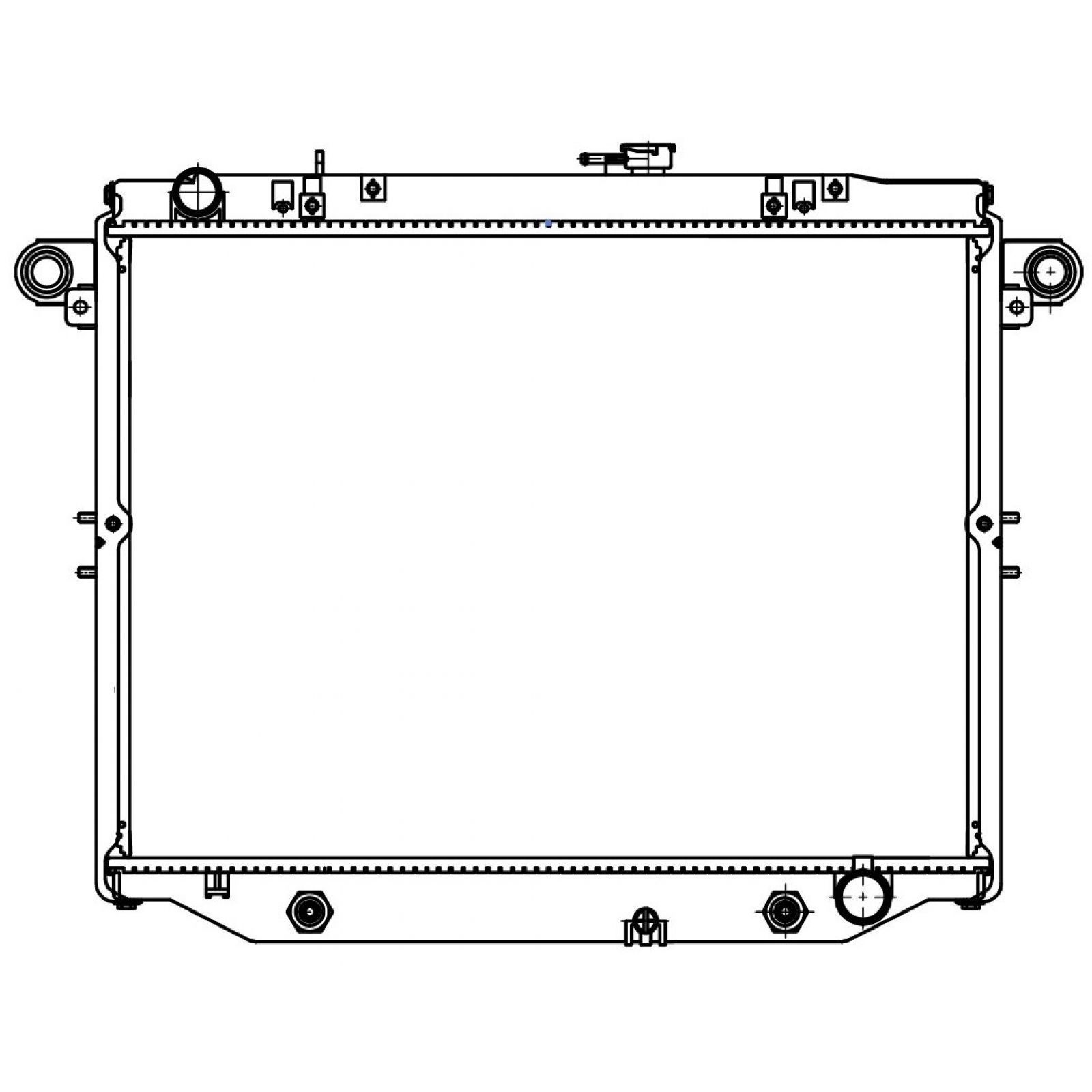 Радиатор охлаждения, для Тойота Ленд Крузер 100 oem 1640017380, 1640017390 арт LRC1949