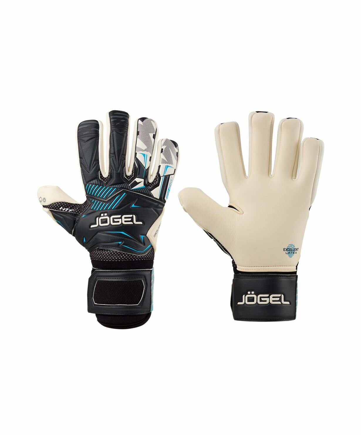 Перчатки вратарские Jogel Magnum EL4 Negative, черный, размер 10