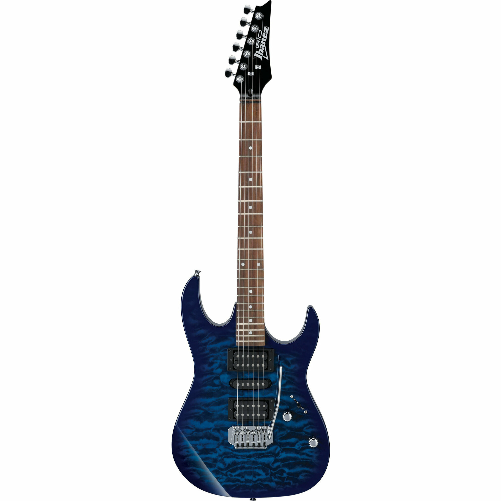 Электрогитара Ibanez GRX70QA-TBB Transparent Blue Burst, синий