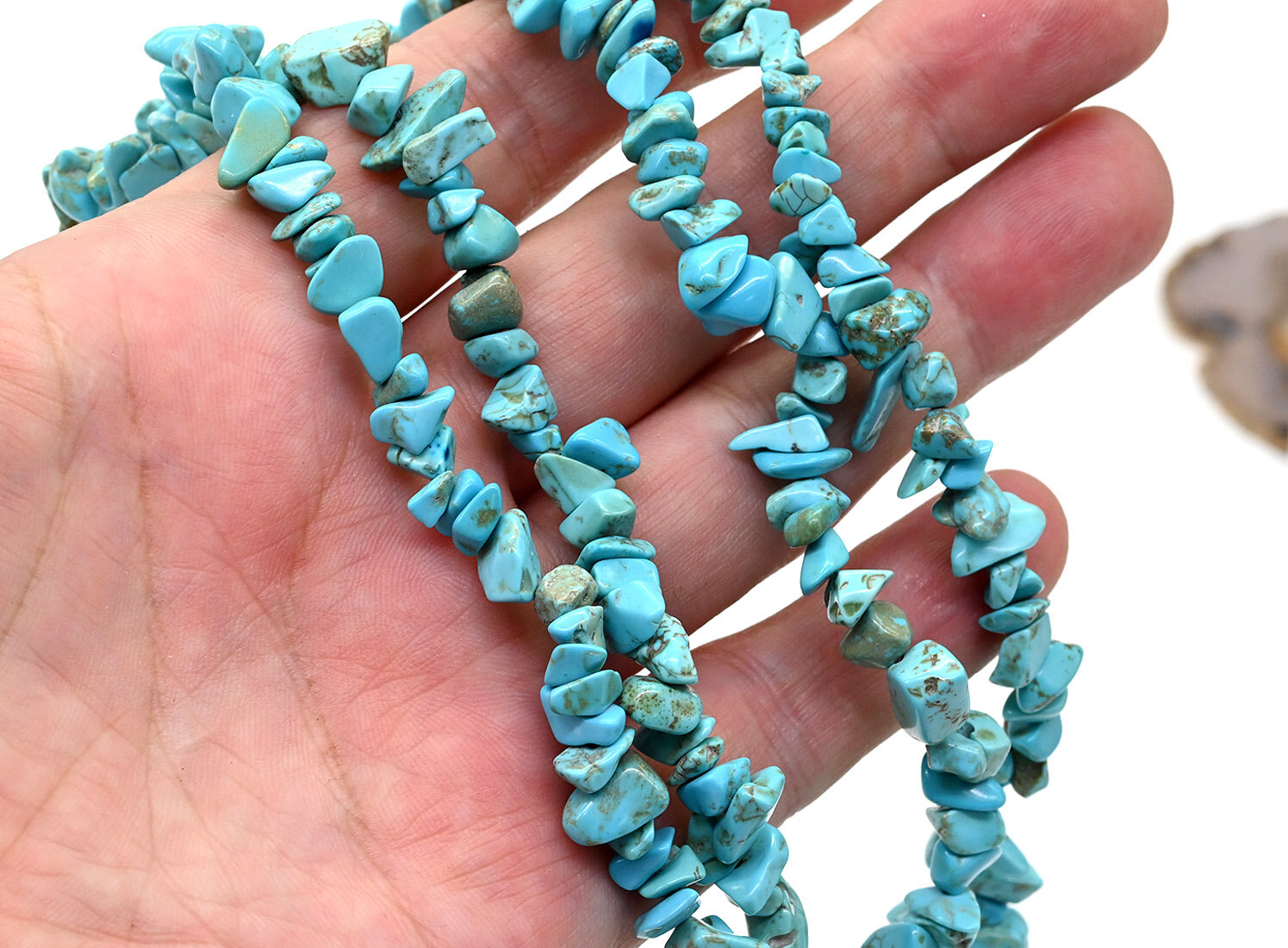 Бусы, бирюза