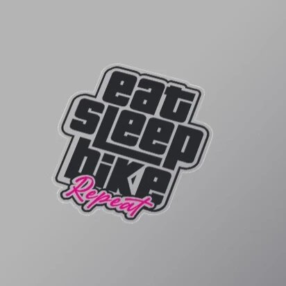 Водонепроницаемые наклейки для велосипеда Eat Sleep Ride Repeat CH-ESB-Black-G