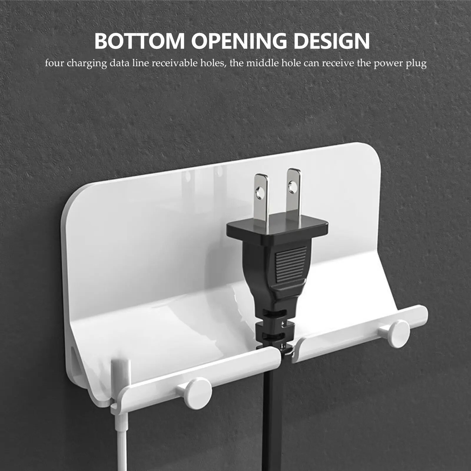 Набор из 3 настенных держателей для смартфонов: клейкие крепления для зарядки и хранения телефонов, простая установка без повреждений на стене