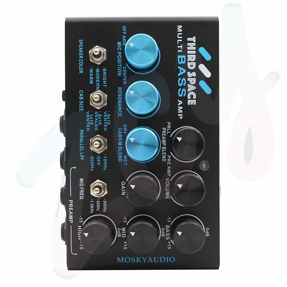 MOSKY THIRD SPACE MULTI BASS AMP Многофункциональный Процессор Эффектов С Имитацией Басового Кабинета
