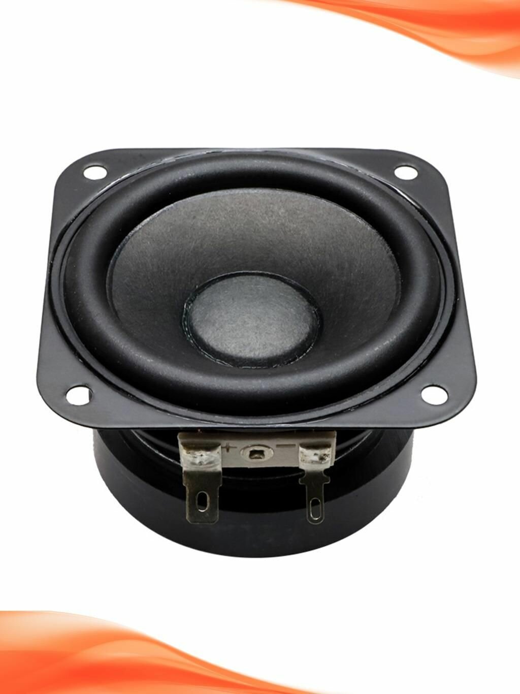 Квадратный низкочастотный динамик 70 мм, 4 Ом, 15 Вт