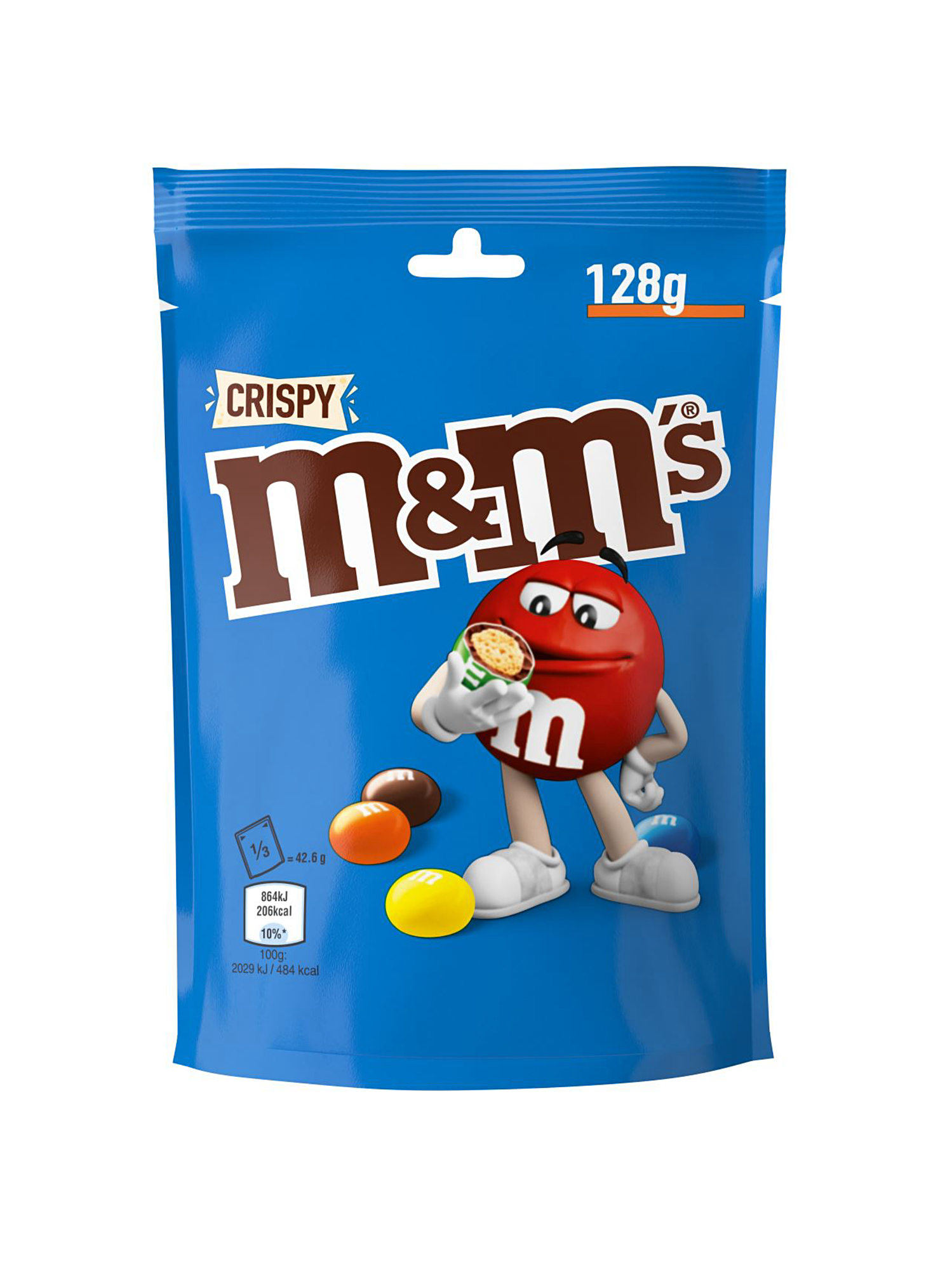 Драже M&M's Crispy криспи с хрустящей начинкой, 128 гр. (Германия)