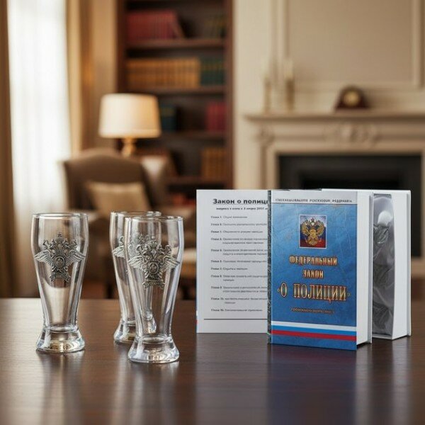 Набор стопок для водки Закон о полиции