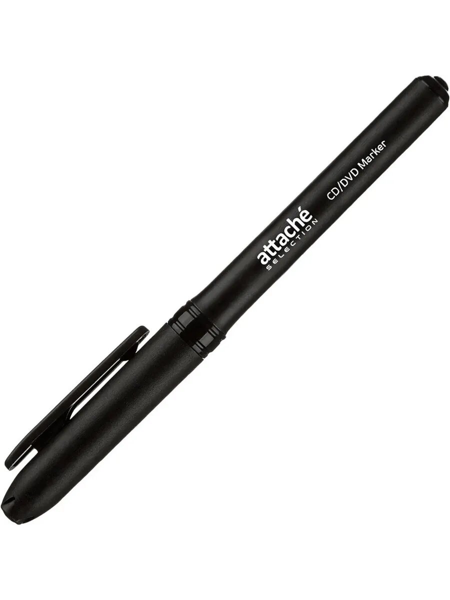 Маркер для CD с резиновой манжетой, черный
