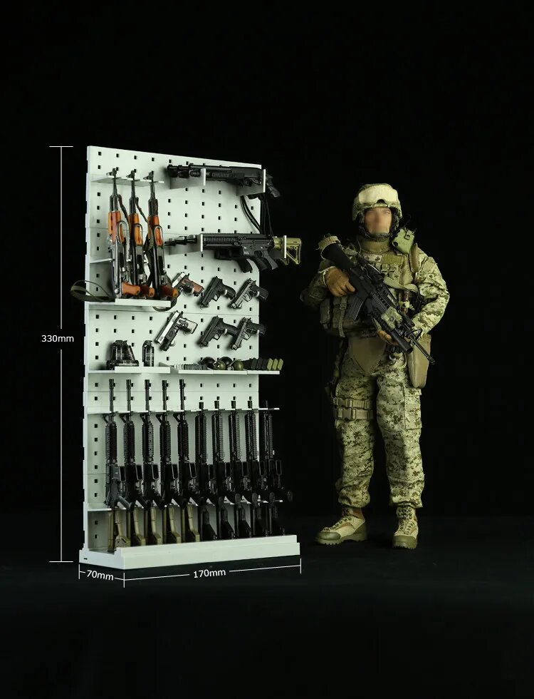 Стойка для оружия "Taholicy Rack", настенная, 30x30 см, белая