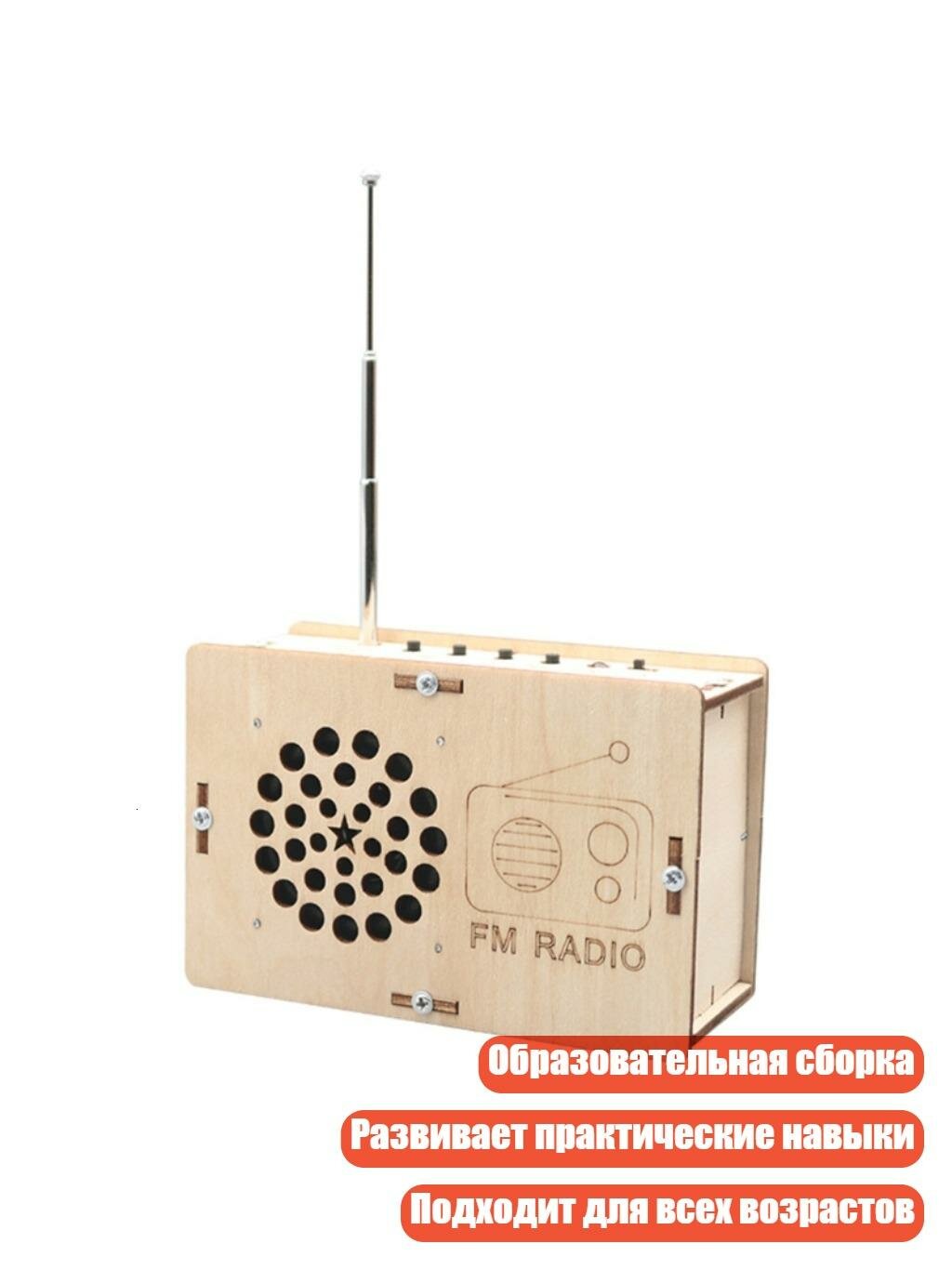 Радионабор AM/FM в деревянном корпусе