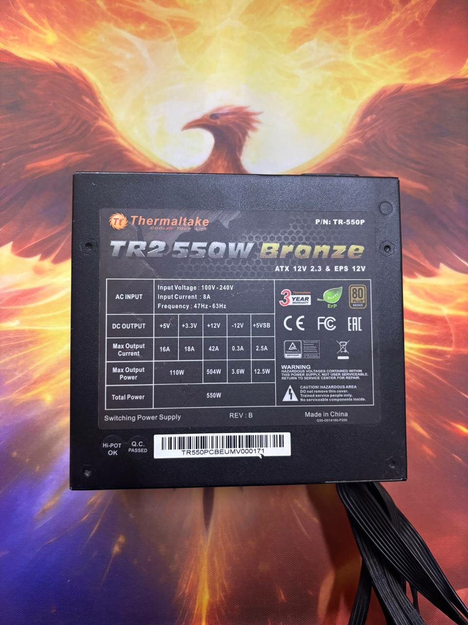 Блок питания 550W Thermaltake TR2 Bronze TR-550P