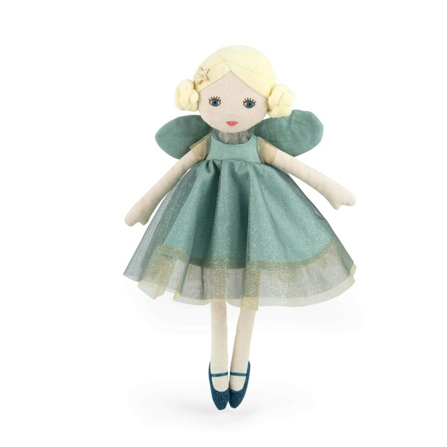 Кукла Moulin Roty - Мягкая кукла-фея Ондина, зелёная, 39 см - 44597