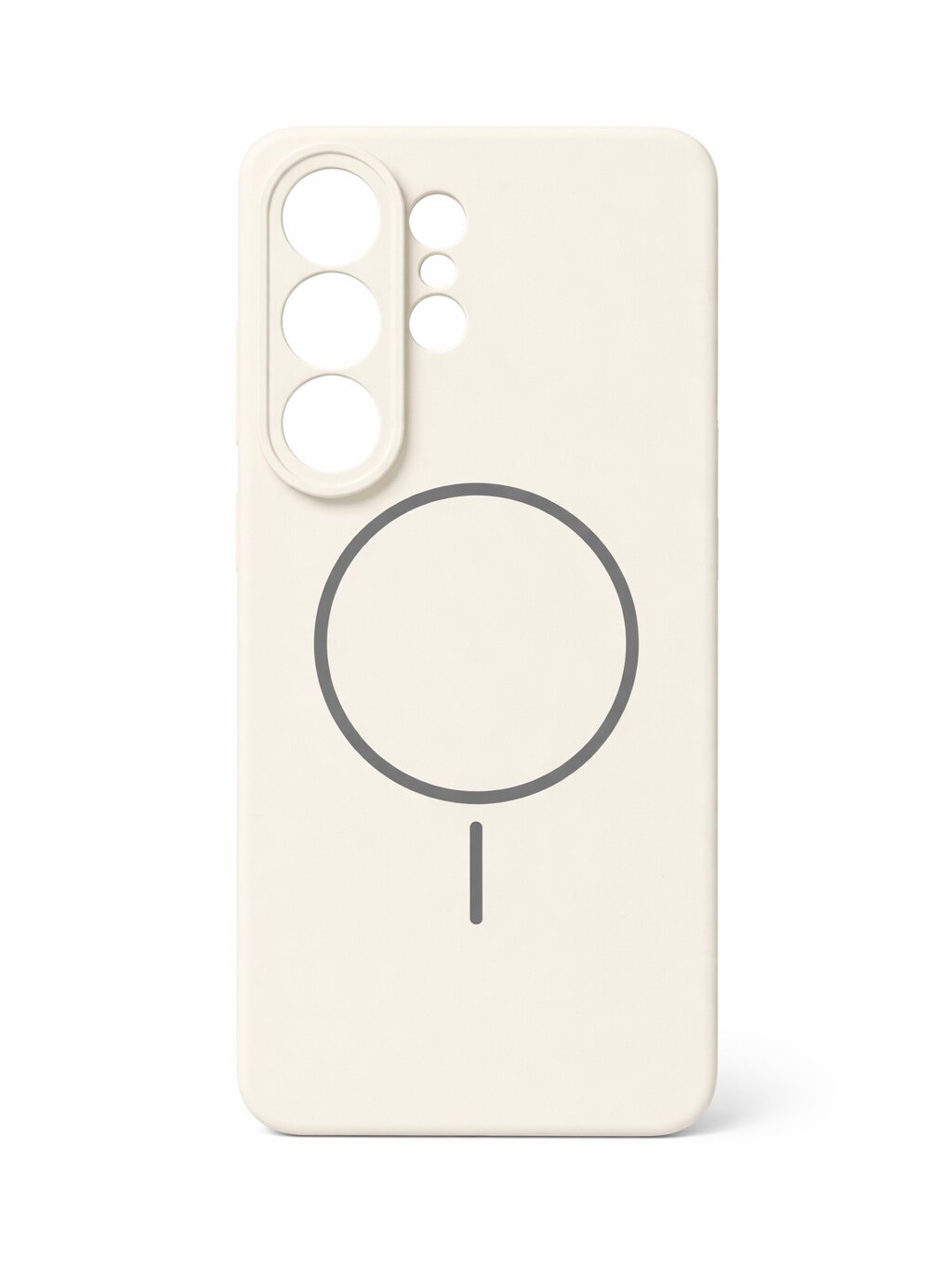 Чехол на Samsung Galaxy S26 Ultra силиконовый с MagSafe бежевый, чехол для Самсунг С26 ультра, silicone case