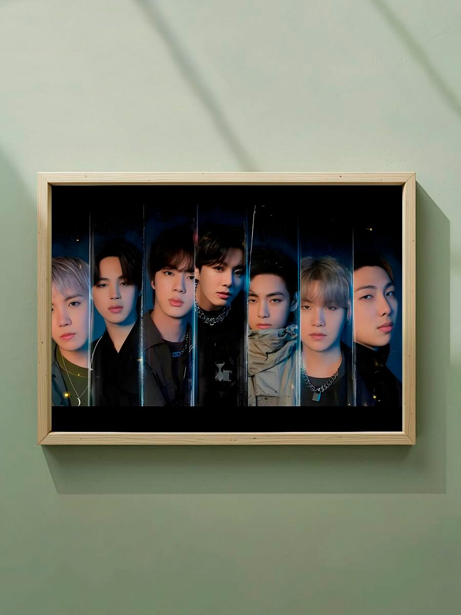 Постер, плакат на стену BTS K-Pop (А3)
