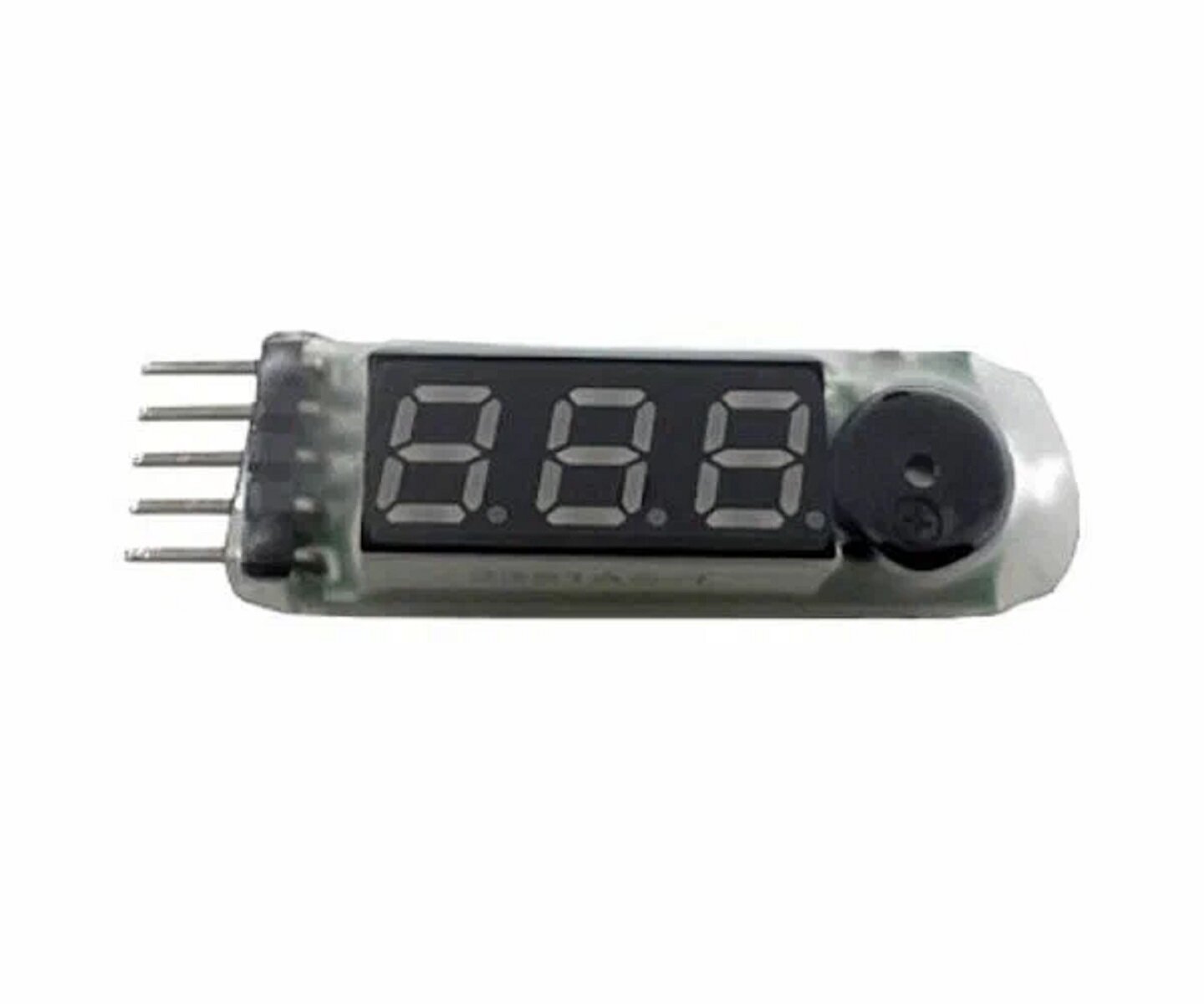 Тестер BlueMAX LiPo "Low Voltage Alarm", для LiPo аккумуляторов, цифровой, с дисплеем