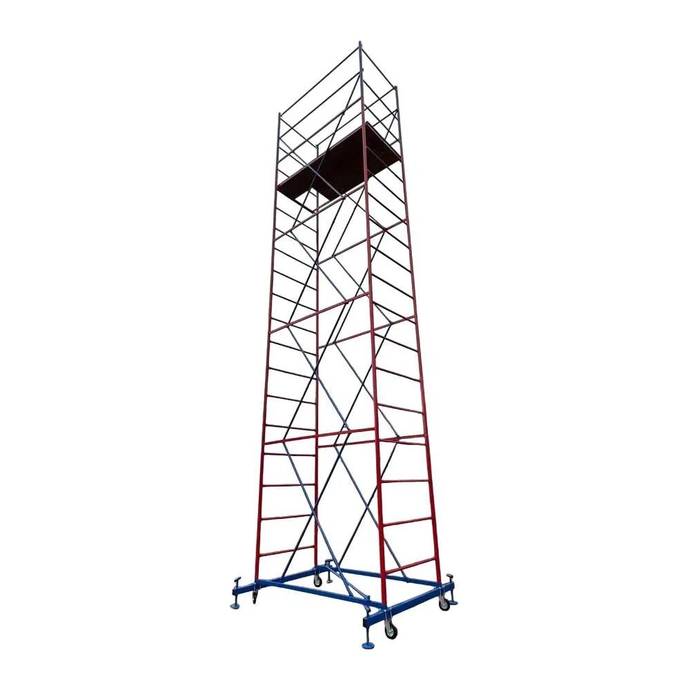 Вышка-тура Gigant ВС-1 GTT-055, винтовые опоры, сталь, 9,45 м, с колесами