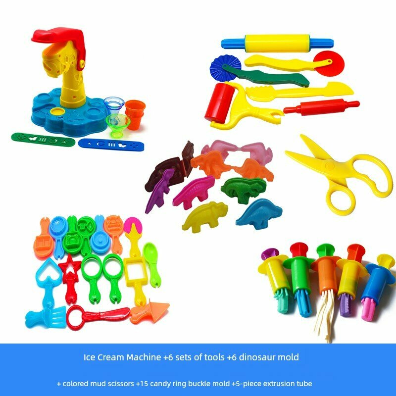 Набор инструментов Play-Doh B+C+D+F+G с 10 цветами пластилина для детского 3D-моделирования