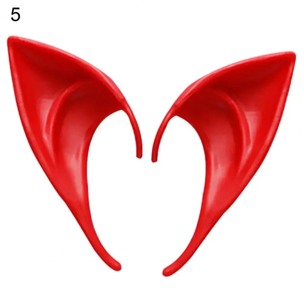 Эльфийские уши эльфа, накладные уши, реквизит, сказочное платье ангела, аксессуары для костюмов для косплея, украшение на Рождество, Хэллоуин, вечерние, декор «сделай сам»
