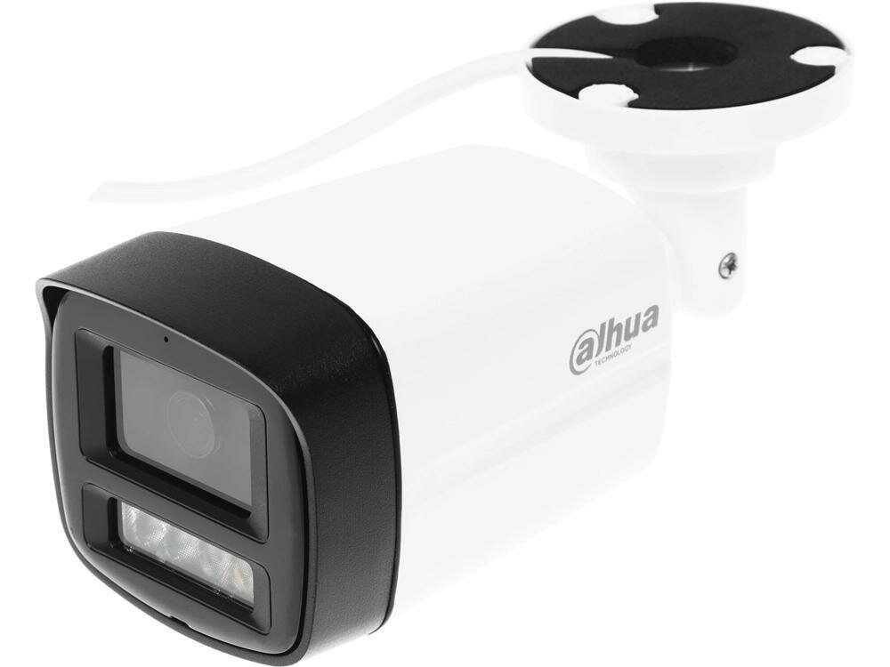 Камера видеонаблюдения IP Dahua DH-IPC-HFW1439TL1P-A-IL-0280B, 2560x1440, 2.8мм, микрофон, ИК 30м, LED 20м, 4Мп, 1/2.9 CMOS, уличная, цилиндрическая,