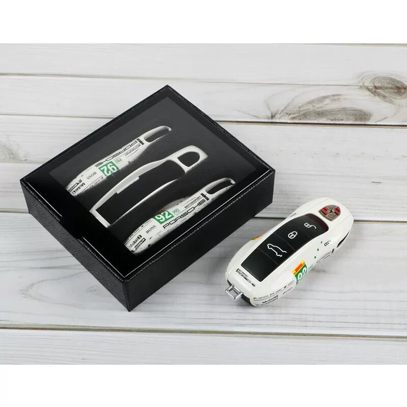 Старая версия 92 дизайн чехла для ключа от Porsche Panamera Cayenne Macan - коричневый