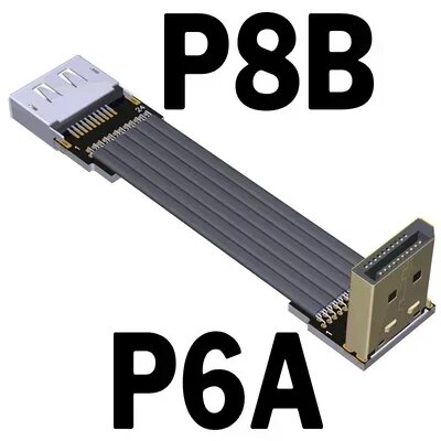 Кабель DisplayPort ADT-LINK 20CM P6A-P8B