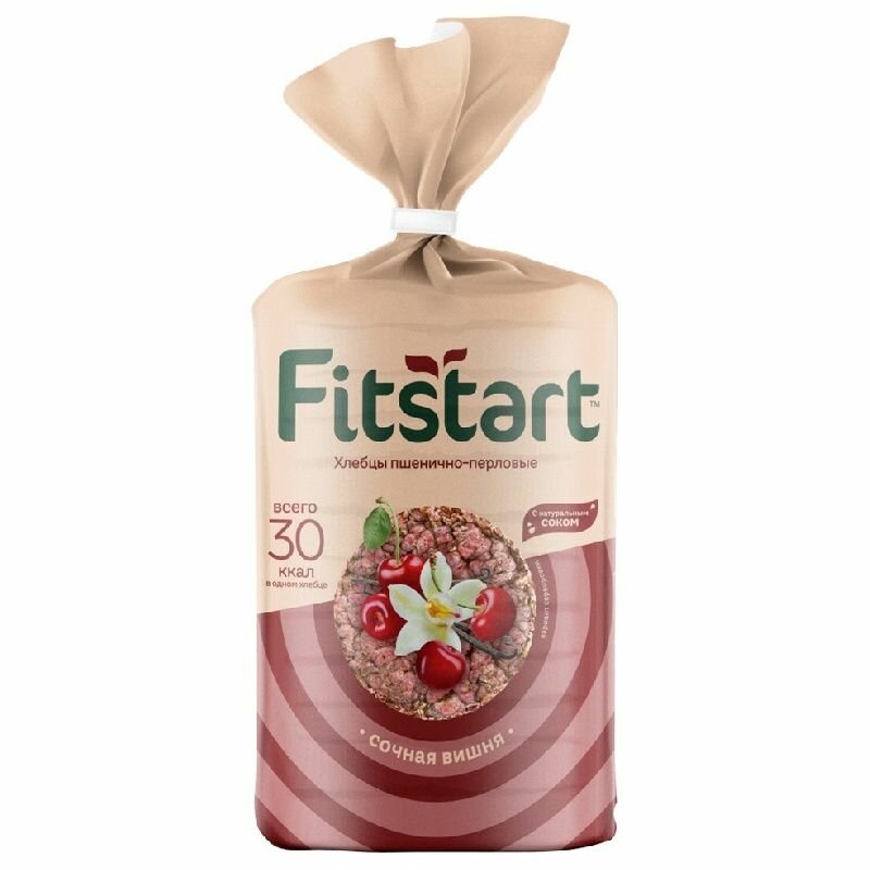 Хлебцы FITSTART пшенично-перловые Сочная вишня 100г