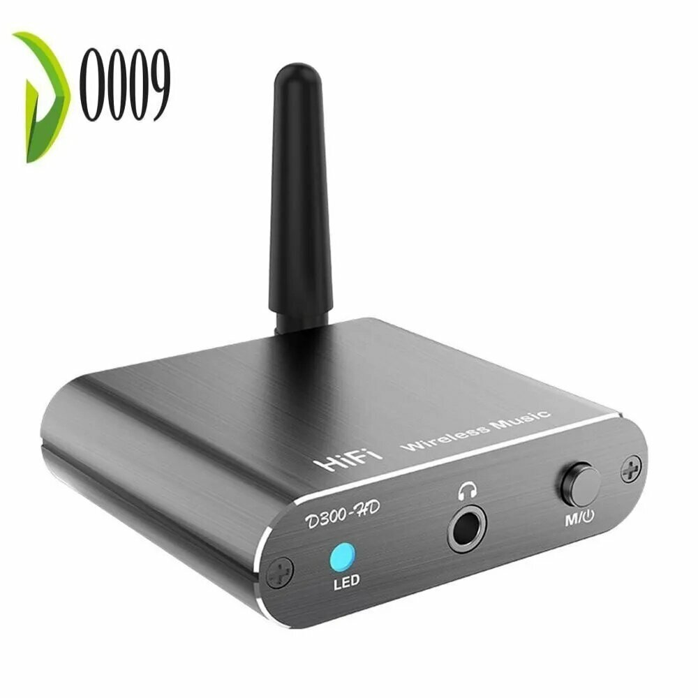 (K E Y V) Беспроводной ресивер D300 -HD BT 5.2 HiFi Стерео аудио адаптер поддерживает коаксиальное оптическое волокно совместим с ТВ-усилителя наушников