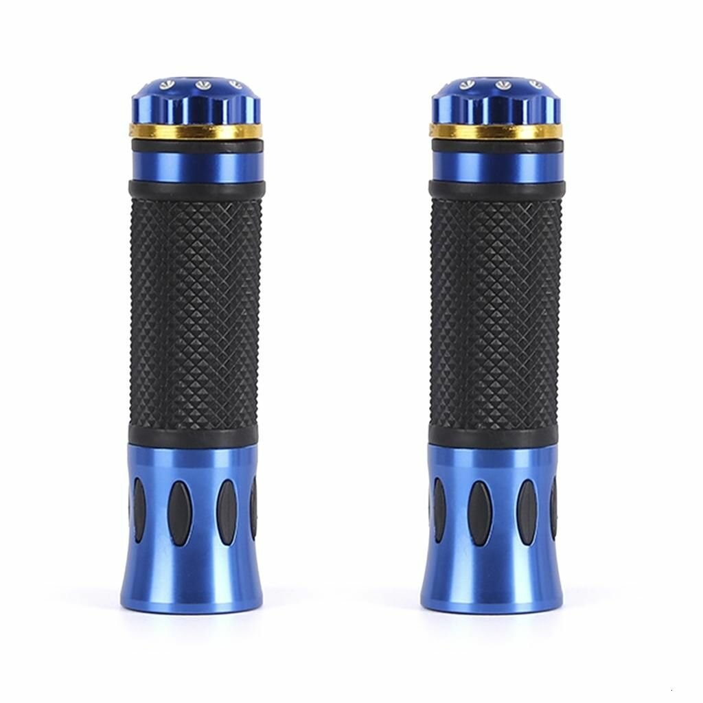 1 пара антискользящих ручек для электросамоката M365 1S, алюминиевый сплав, резина, Синий