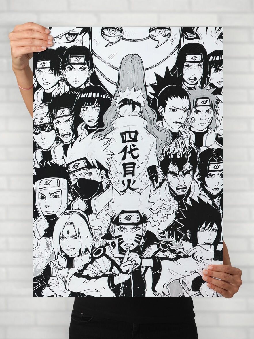 Плакат на стену для интерьера Наруто Ураганные Хроники (Naruto 25) - Постер по аниме и японской анимации формата A1 (61x84 см)