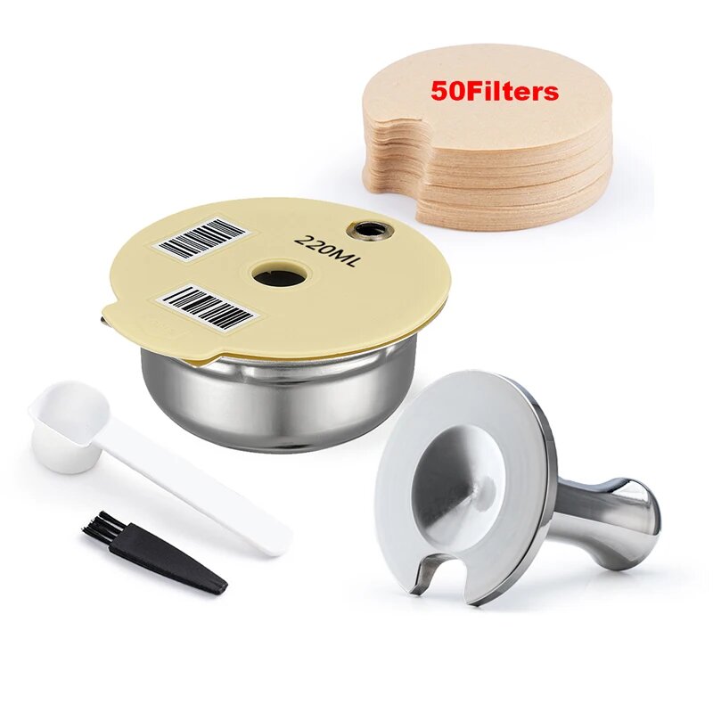 Многоразовые капсулы для кофе RECAFIMIL из нержавеющей стали для Bosch Tassimo As Picture