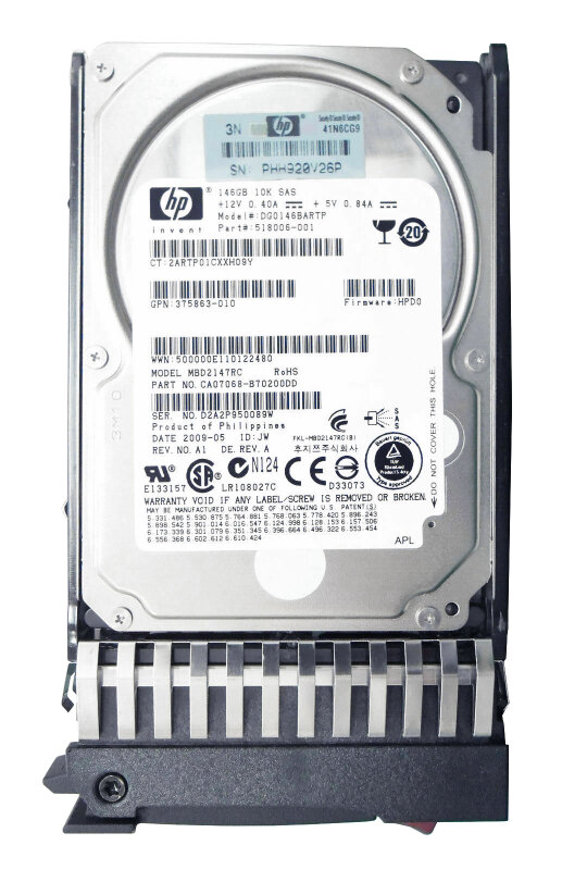 Жесткий диск HP CA07068-B70200DD 146Gb SAS 2,5" HDD