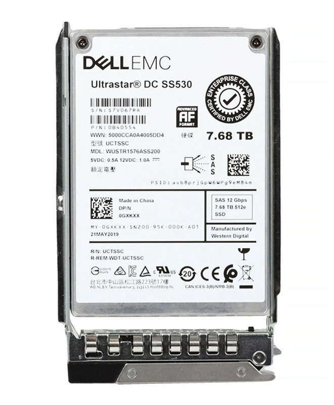 Жесткий диск Dell 0GXKXX 7.68TB SAS 2,5" SSD