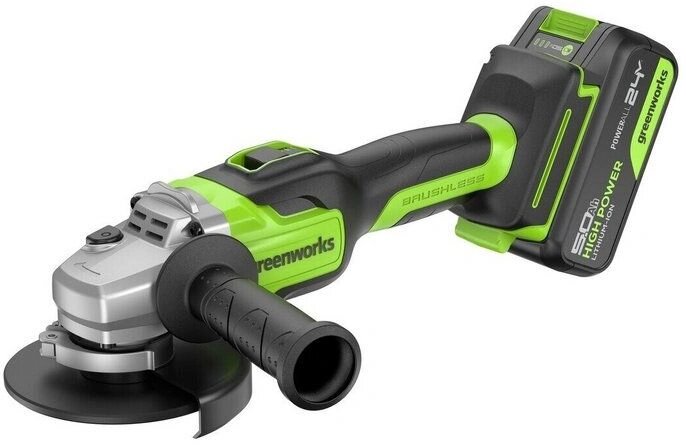 Углошлифовальная машина Greenworks GD24AG 10500об/мин рез. шпин: M14