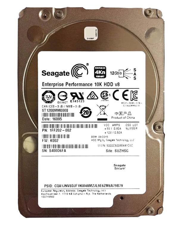 Жесткий диск Seagate 1FF202 1200Gb SAS 2,5" HDD