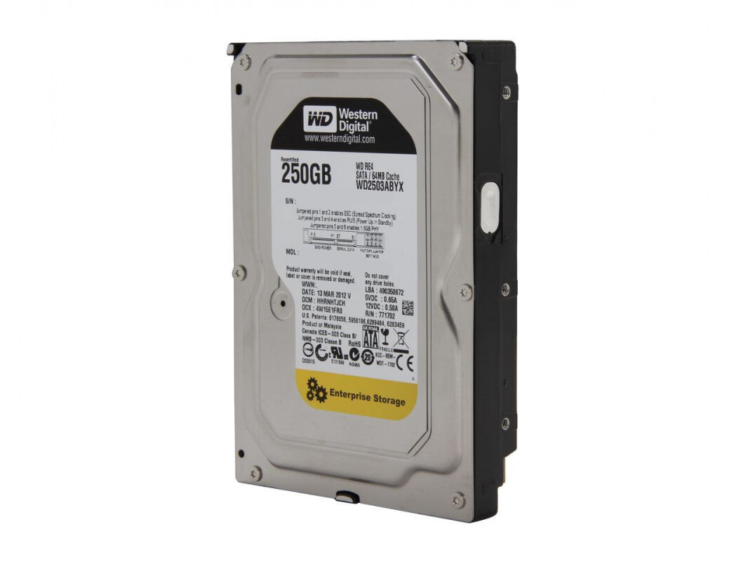 Жесткий диск Western Digital WD2503ABYX 250Gb SATAII 3,5" HDD