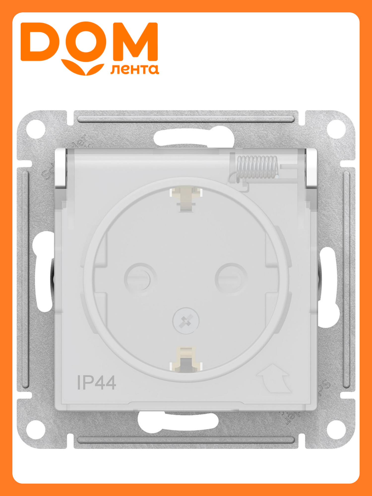 Розетка Schneider Electric AtlasDesign ATN440146, белая, классическая, геометричная