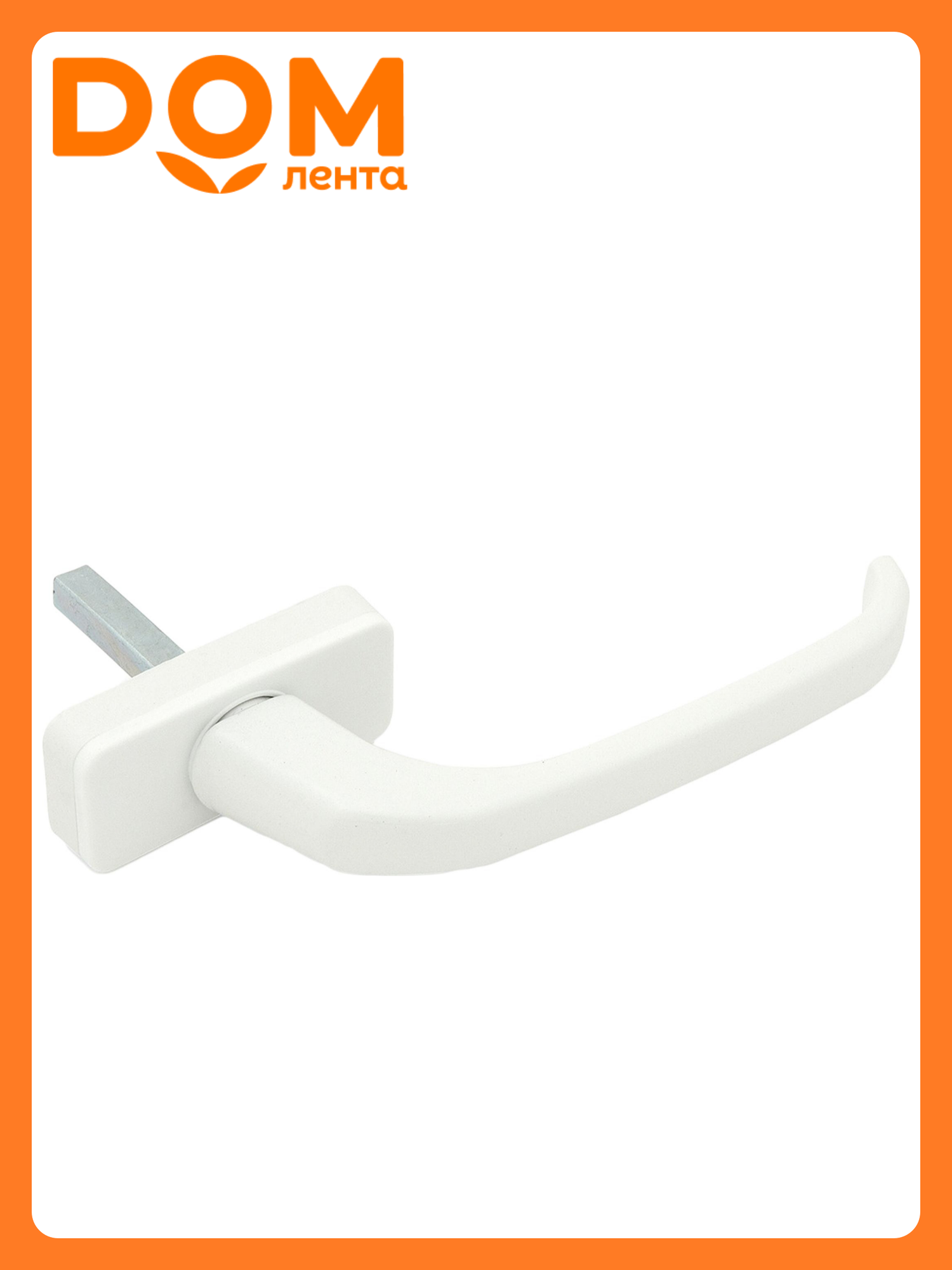 Ручка Tech-KREP, для пластиковых окон, алюминий, белая, 1 шт