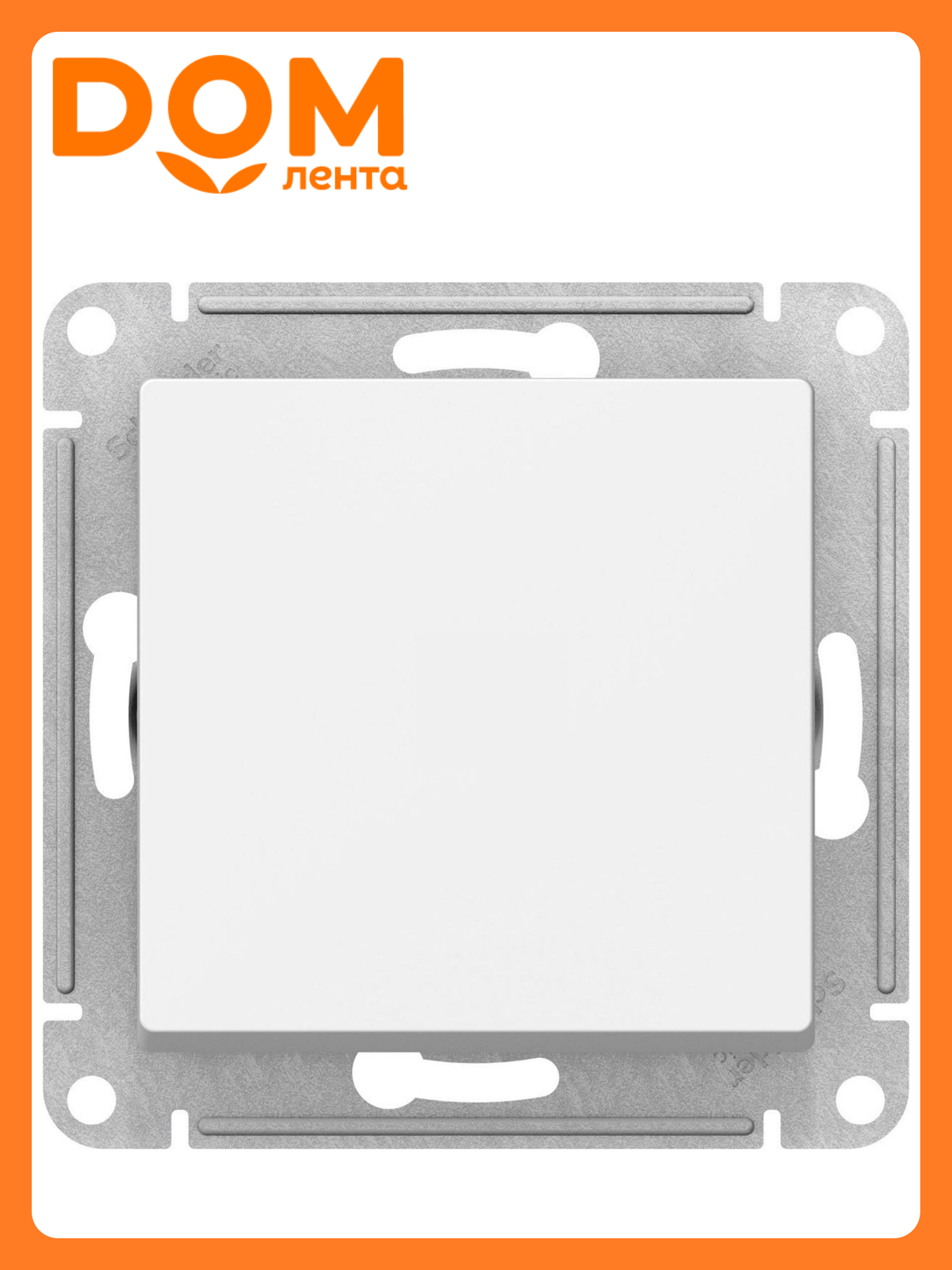 Выключатель Schneider Electric "Atlas Design" ATN000161, белый, скрытый монтаж