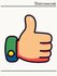 Термонаклейка для одежды и аксессуаров DTF-печать Лайк