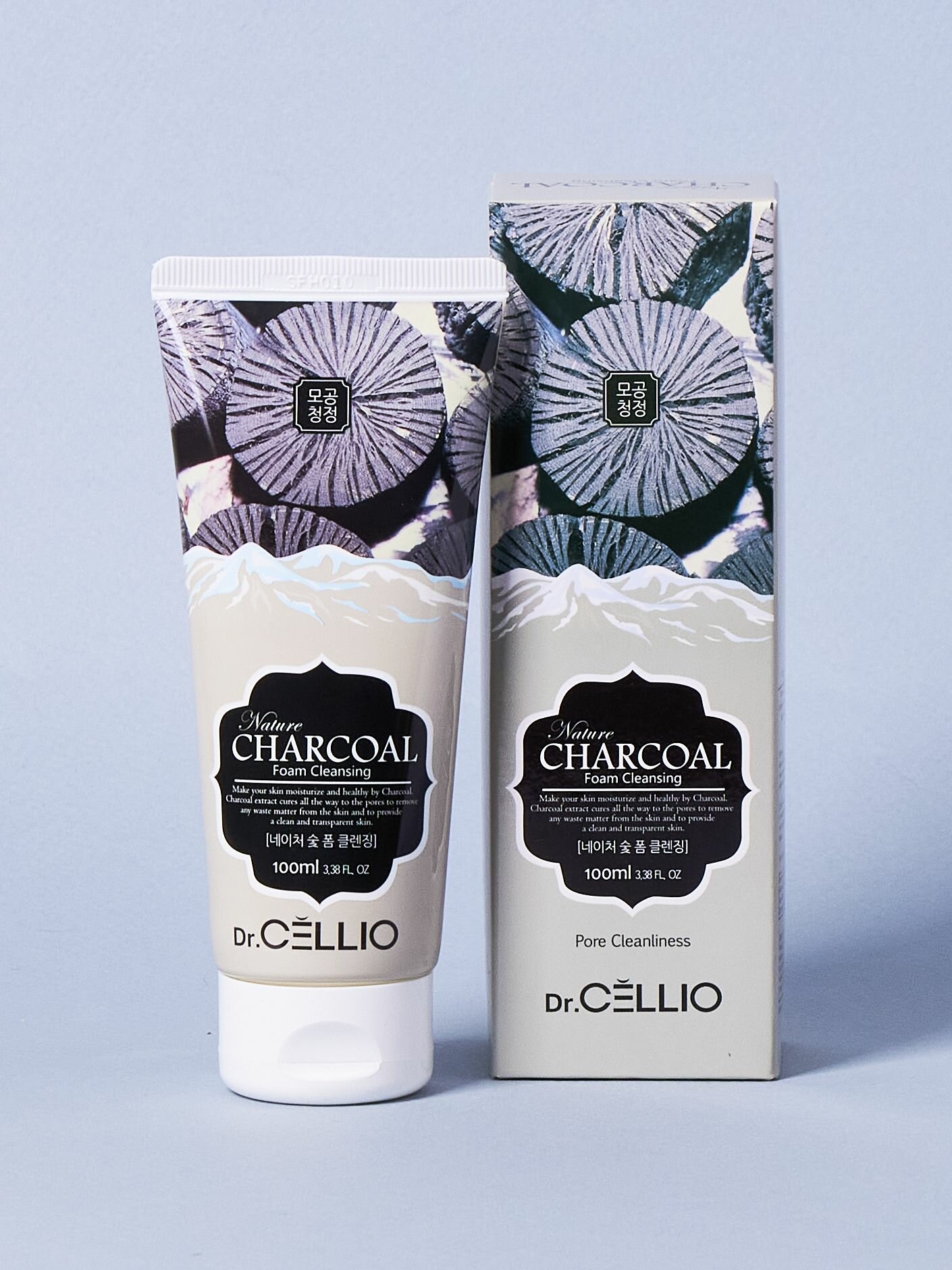 Dr. CELLIO Пенка для умывания с древесным углем 100 мл G70 Nature Charcoal Foam Cleansing
