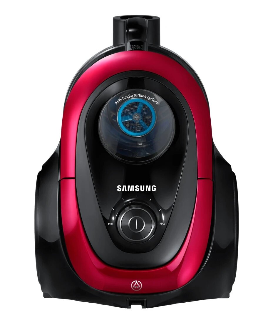 Пылесос SAMSUNG VC18M21C0VR бордовый, мощность 1800 Вт, объем 1,5 л